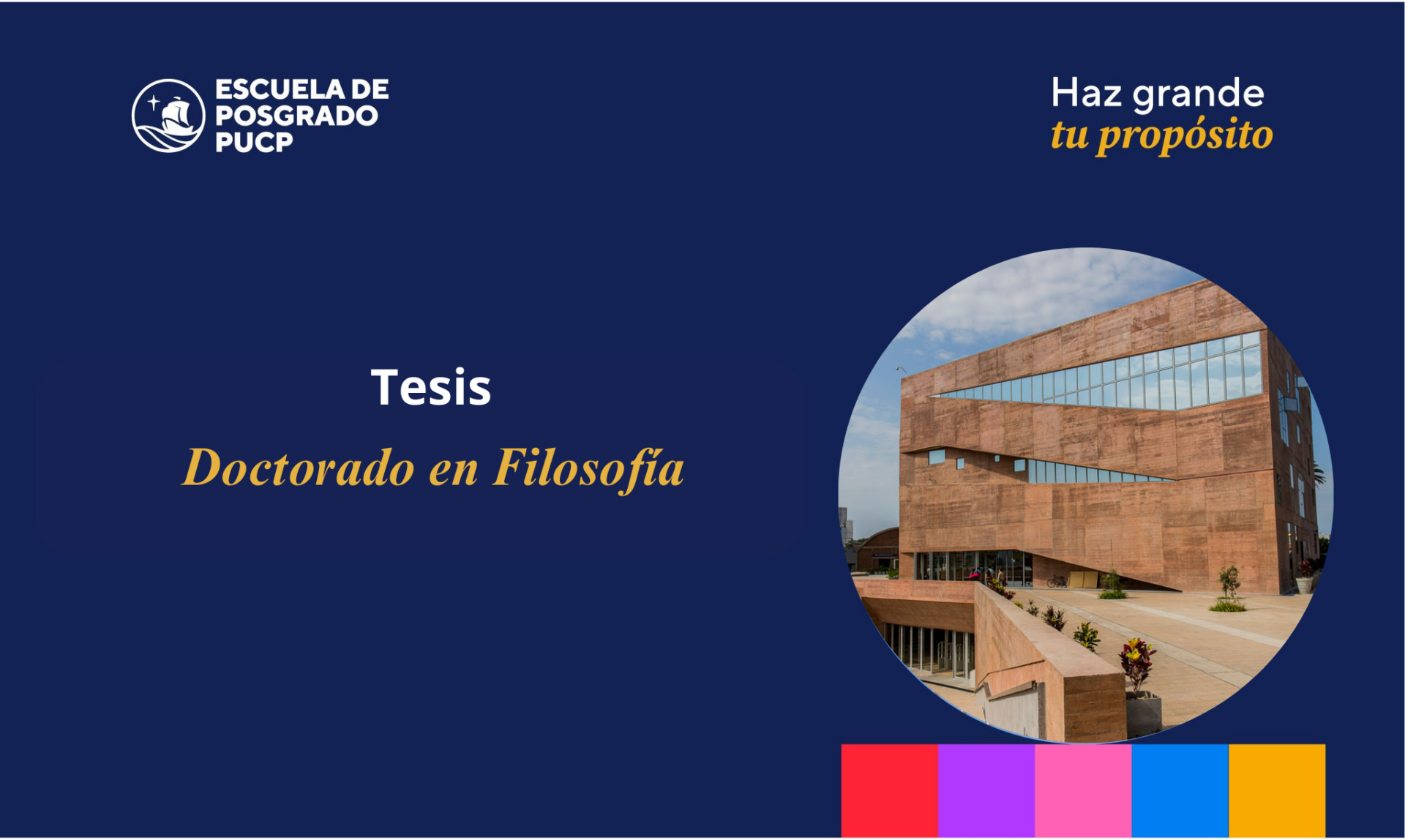 Doctorado en Filosofía - Escuela de Posgrado - PUCP